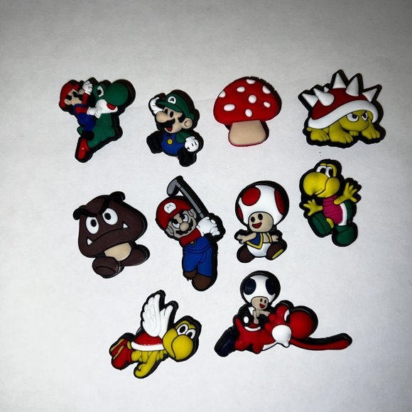 Accessories | Kid Super Mario Bros Jibbitz Croc Shoe Charms 1pc Set Lot ...